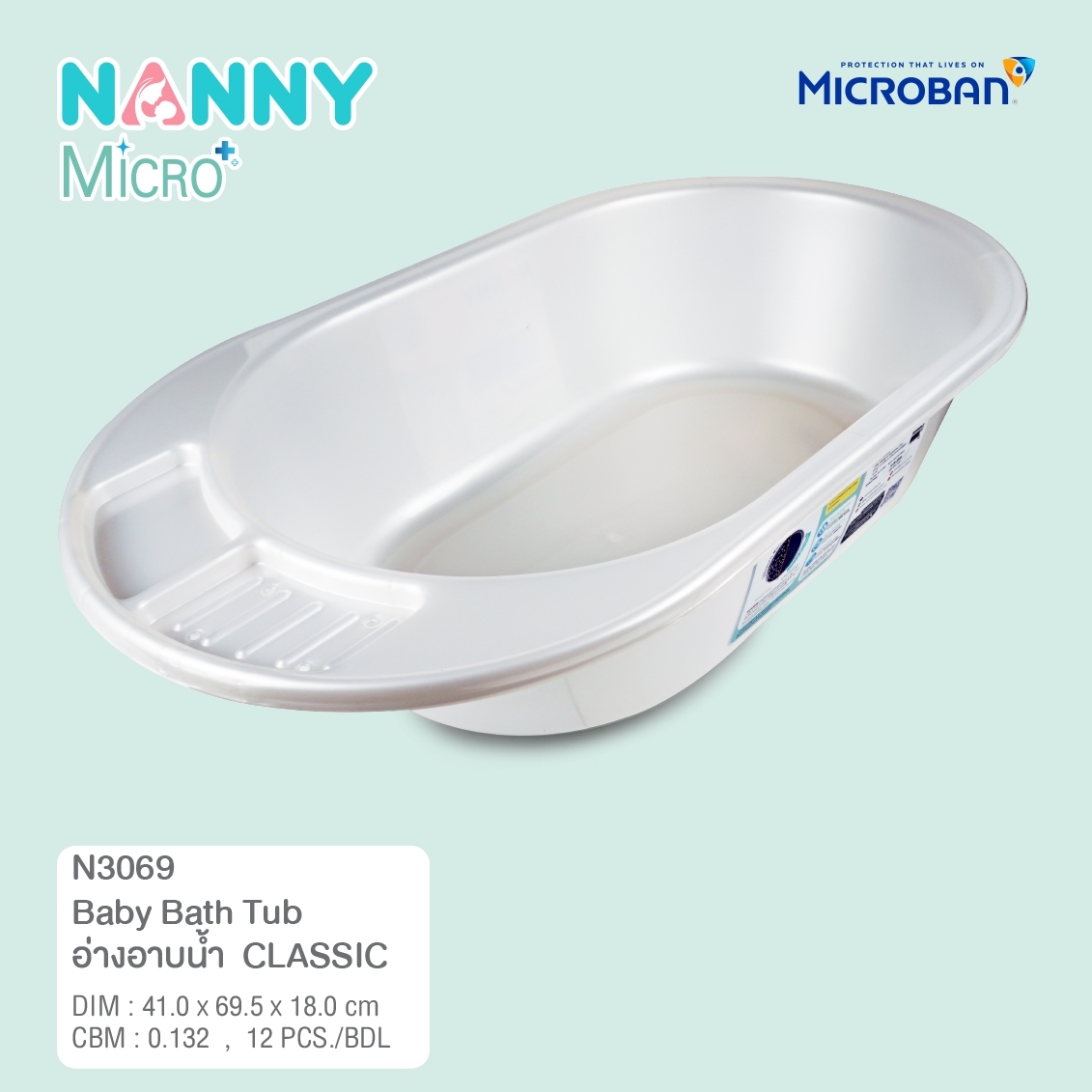 แนนนี่ อ่างอาบน้ำเด็ก - Nanny Baby Bath Tub | Lazada.co.th
