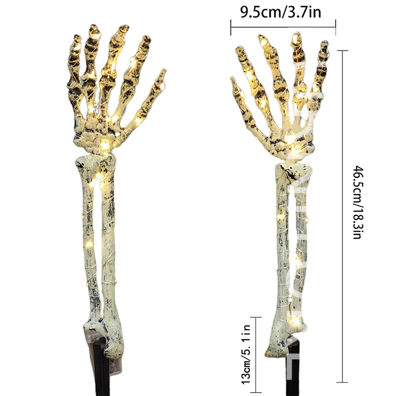 FTSkeleton Hand Solar Light Outdoor Lighted Skeleton Arm Stakes Solar ...