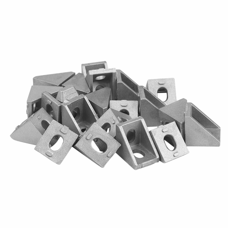 20Pcs 2020 Corner Fitting Angle Aluminum 20 X 20 L Connector Bracket ...