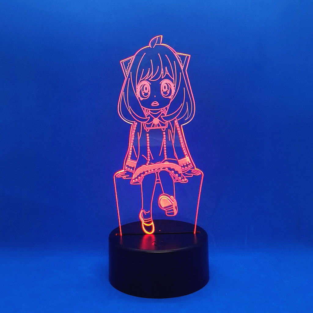 SPY X FAMILY 3D LED Night Lights Anya Yor Forger Anime Illusion Lamp ...