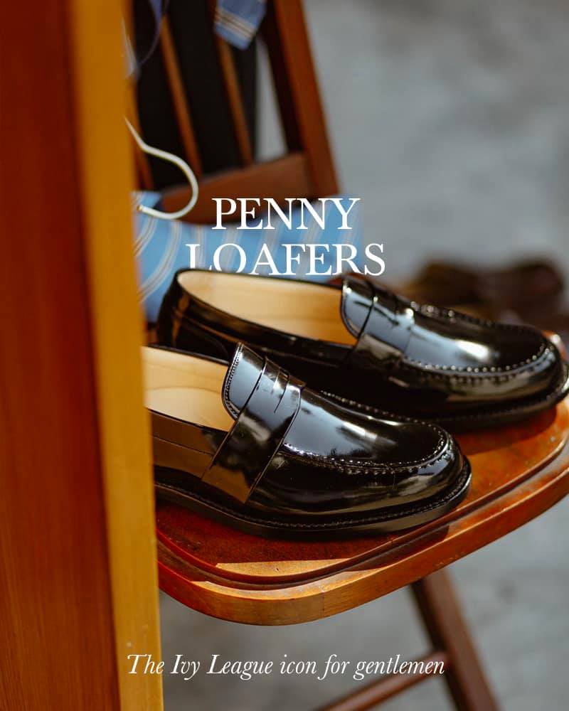 Penny Loafesr รองเท้าหนังโลเฟอร์ สี Black - London Brown | Lazada.co.th