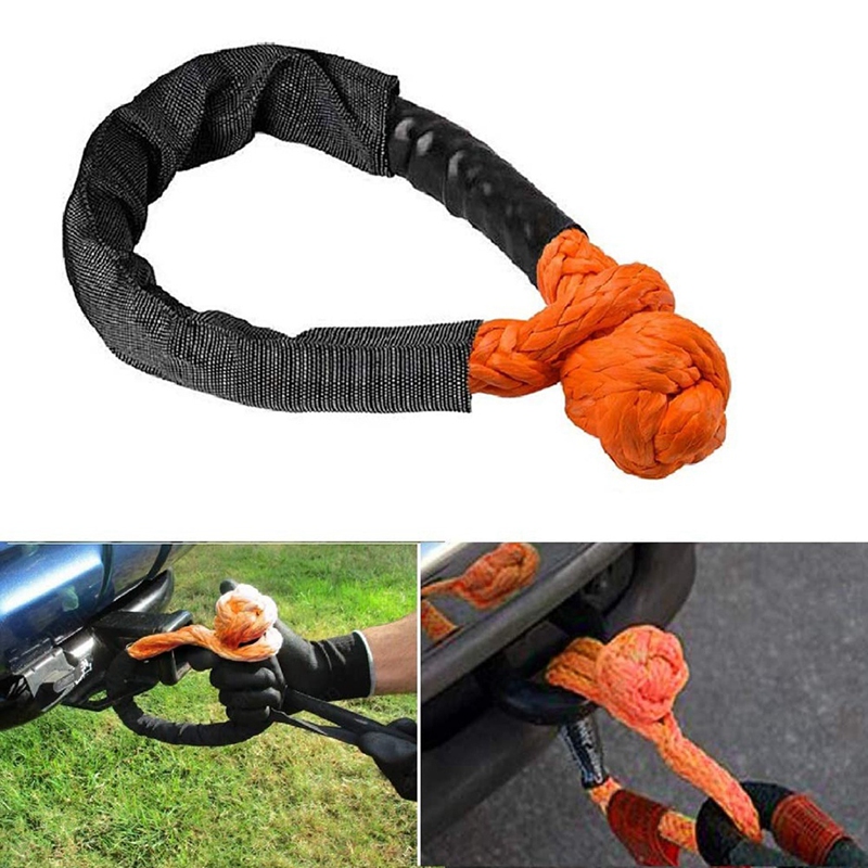 1/2 Inch X 22 Inch Car Soft Shackle Rope Tow Rope Off Road Winch Pulley ...