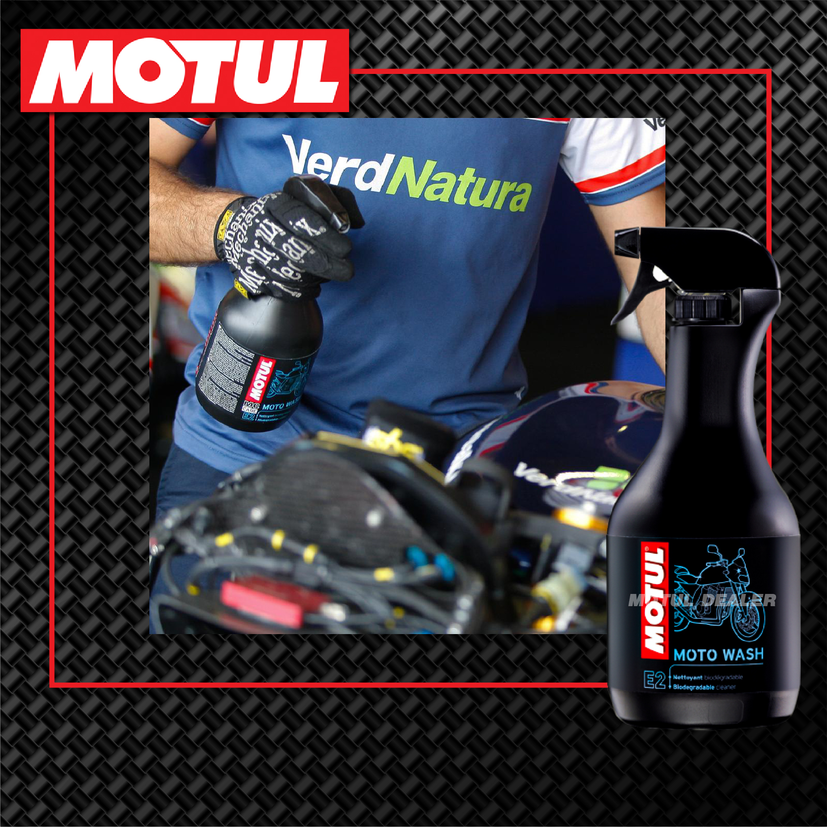 ผลิตภัณฑ์ทำความสะอาดรถมอเตอร์ไซค์ MOTUL MC CARE E2 MOTO WASH ขนาด 1 ...