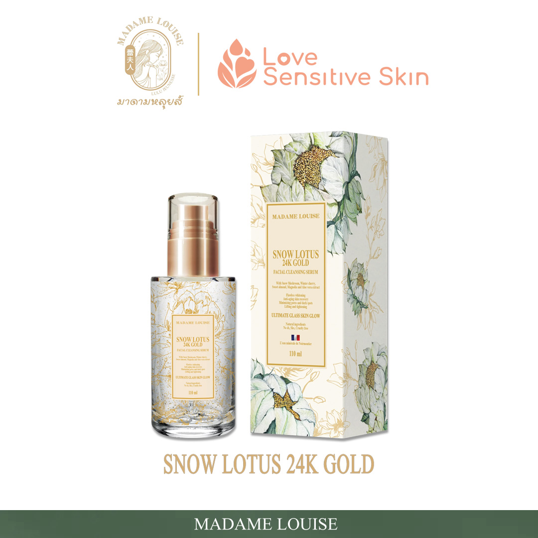 MADAME LOUISE SNOW LOTUS 24K GOLD FACIAL CLEANSING SERUM | มาดามหลุยส์ ...