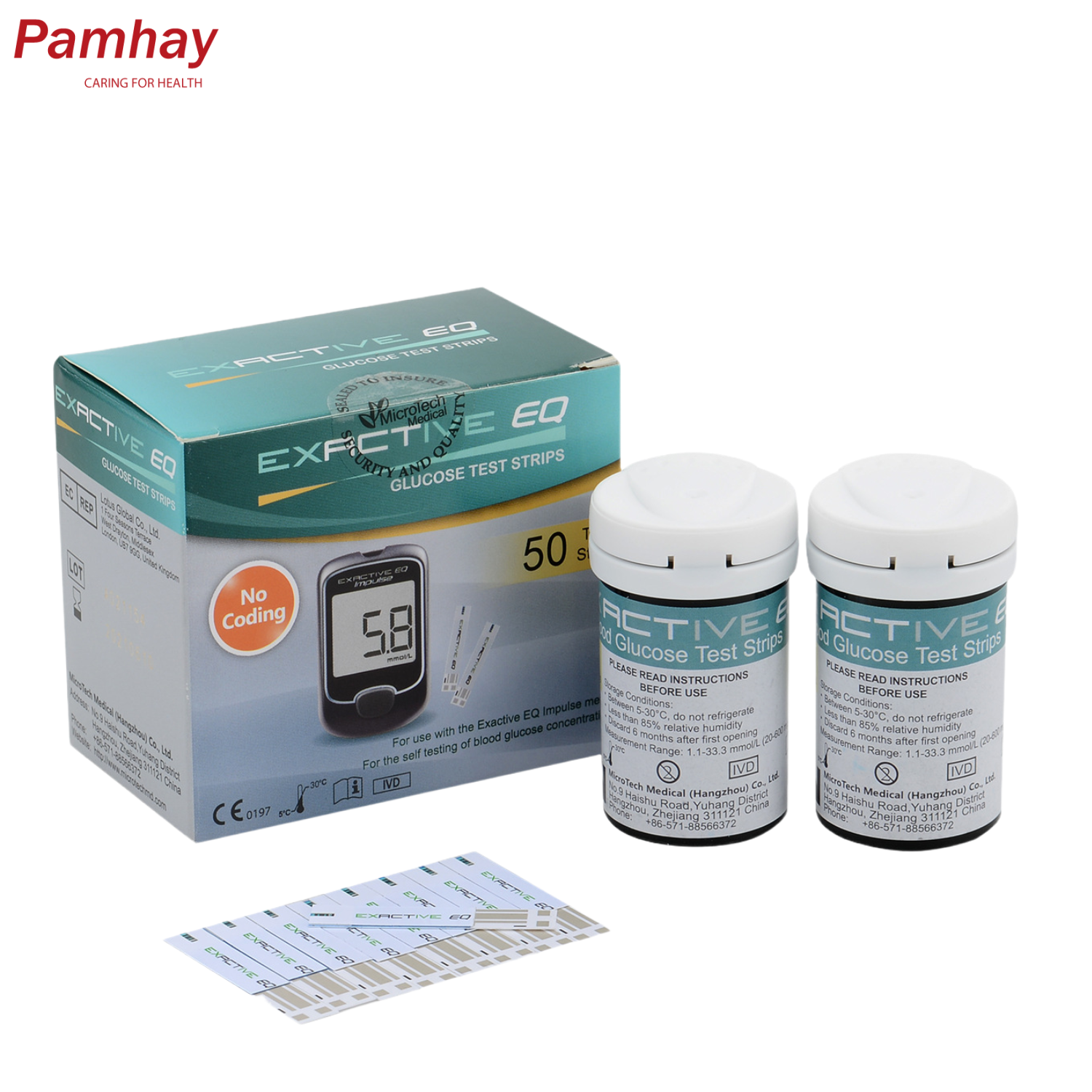 EXACTIVE EQ Impulse Blood Glucose 50แผ่น + 50เข็ม | Lazada.co.th