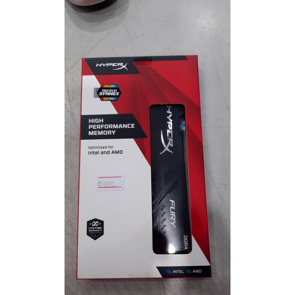 8GB (8GBx1) DDR4 2666MHz RAM (หน่วยความจำ) KINGSTON HyperX FURY (BLACK) (HX426C16FB3/8) | Lazada ...