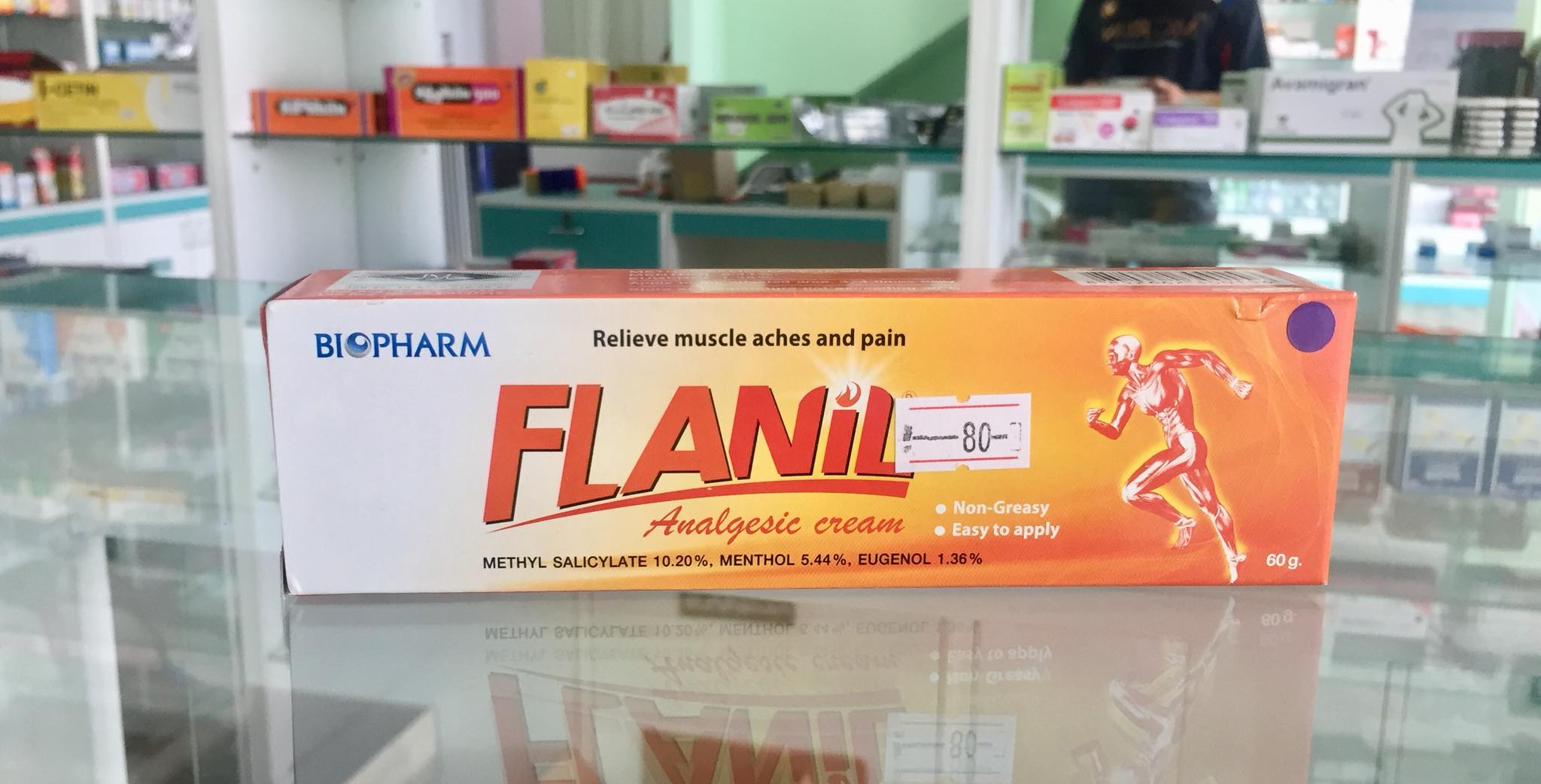 FLANIL CREAM (3060100 G) ฟลานิล ครีม 3060100ก. ทาปวด เคล็ดขัดยอก ...