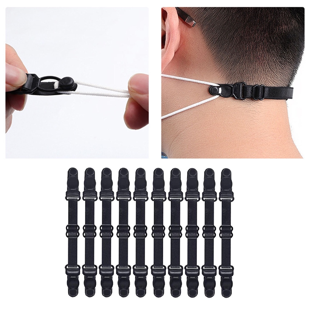 10Pcs Face Ear Hook Ear Strap Extender Extension Clip Ear Saver ...