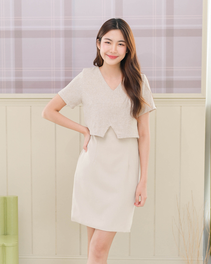 CRAYONBRAND - ชุดเดรส รุ่น Stephanie dress (chanel) | Lazada.co.th