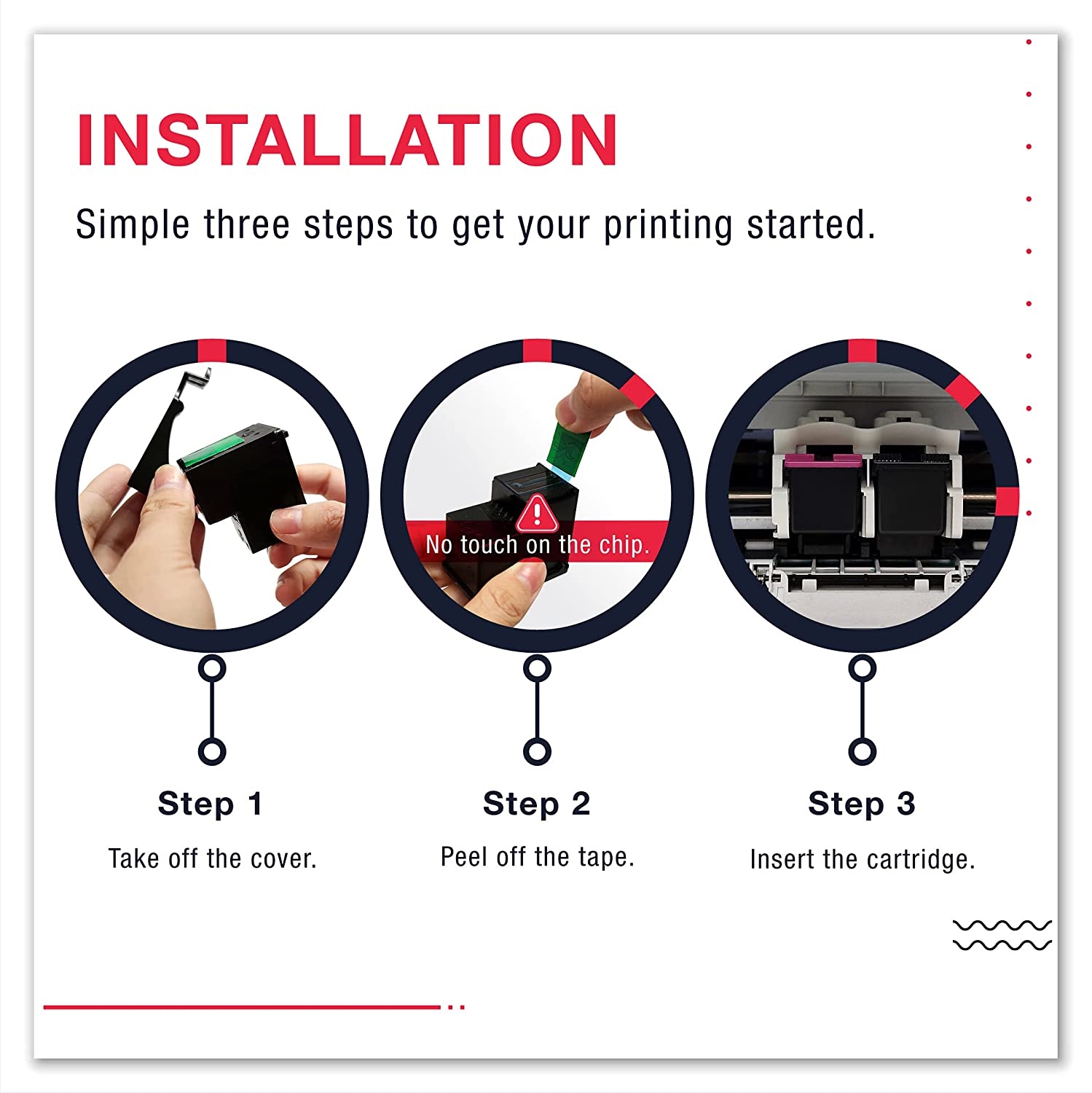 Befon 305xl Refilled Ink Cartridge Replacement For Hp 305 Xl Hp305 ...