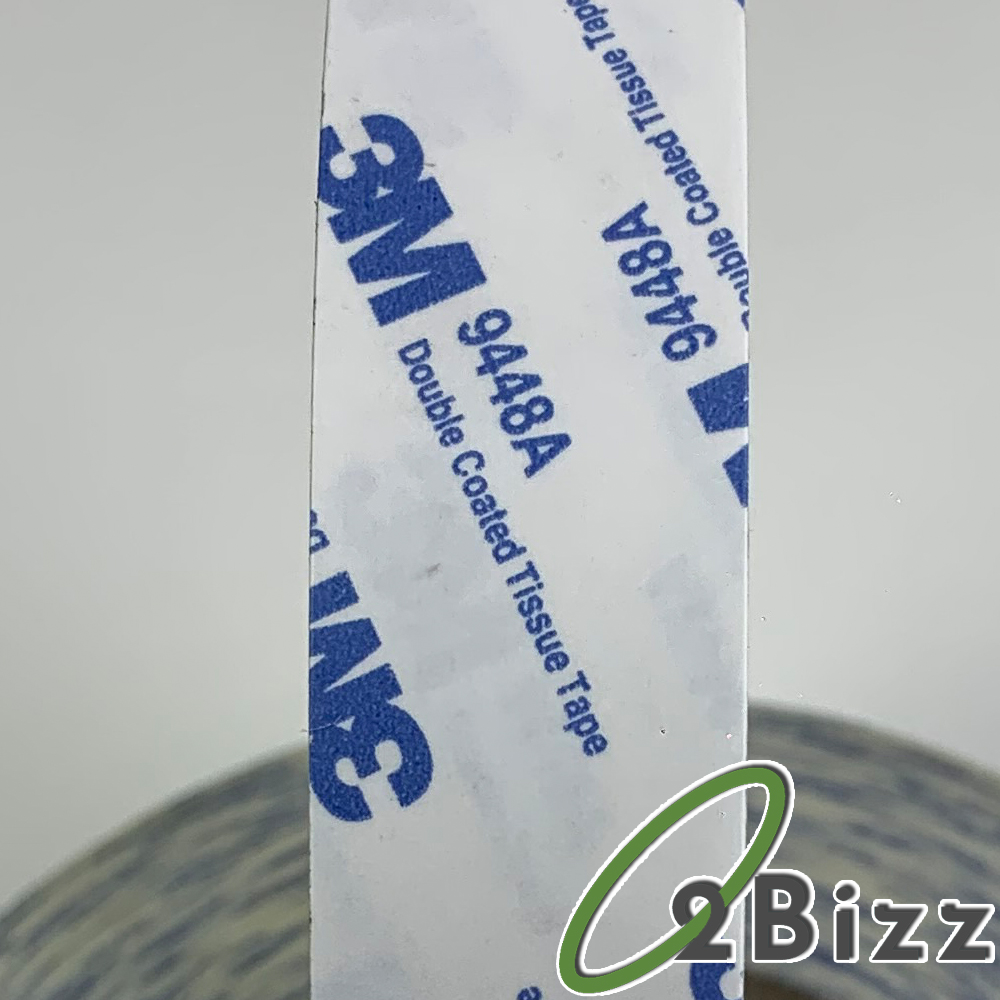 3M 9448A Double Coated Tissue Tape เทปทิชชู่ เทปกาวสองหน้าแบบบาง ขนาด24มม. ยาว50ม - 2Bizz - ThaiPick