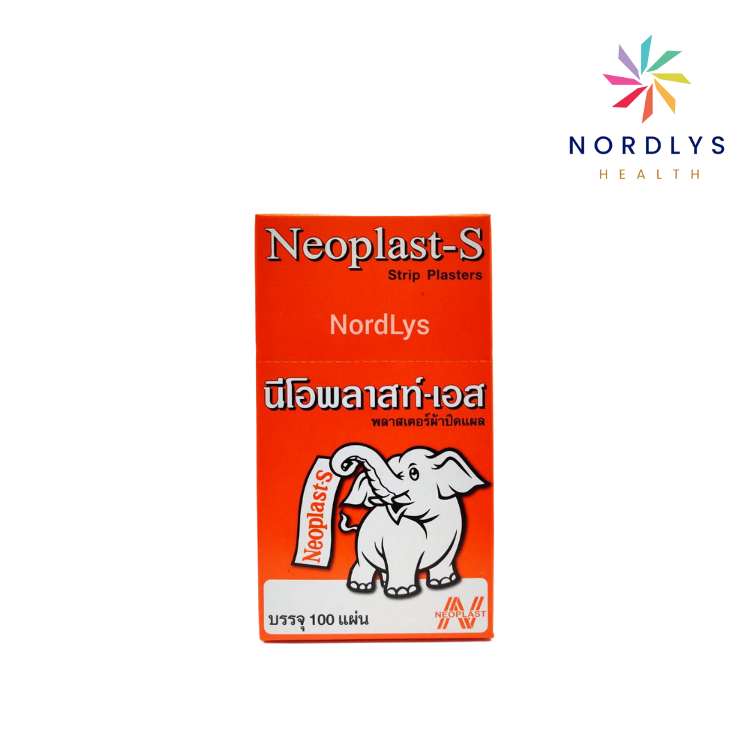 🔥Neoplast-S นีโอพลาสท์เอส พลาสเตอร์เนื้อ 100 ชิ้น พลาสเตอร์ยา พลาสเตอร์ ...