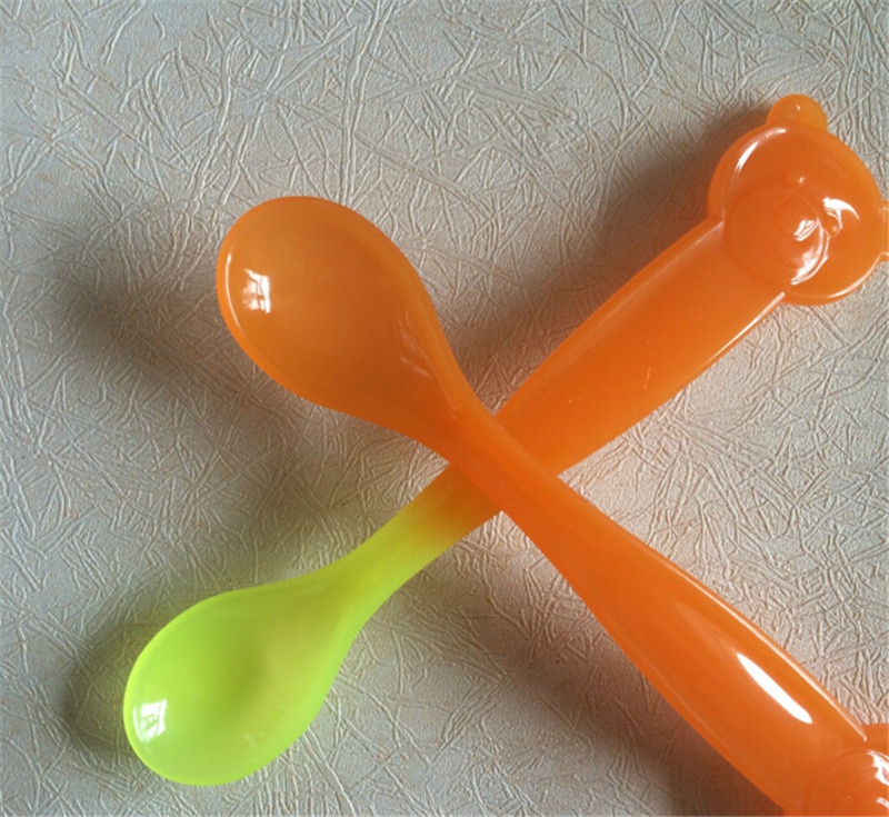 WUN Safety Temperature Sensing Spoon Baby Flatware Kids Tableware ...