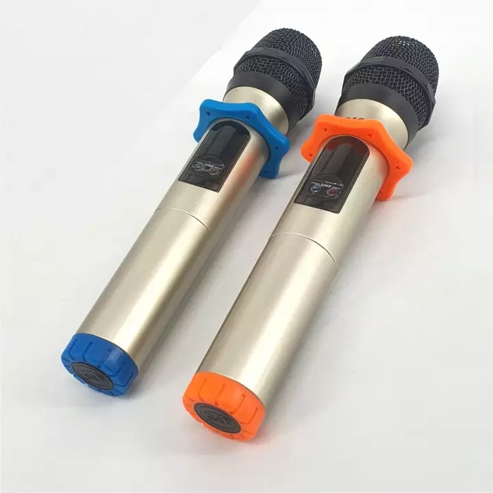 SKG ไมโครโฟน คู่ แบบมือถือ UHF ไร้สาย รุ่น SK-999 สีทอง , ไมค์ลอย ไมค์ลอยไร้สาย ไมโครโฟนไร้สาย ...