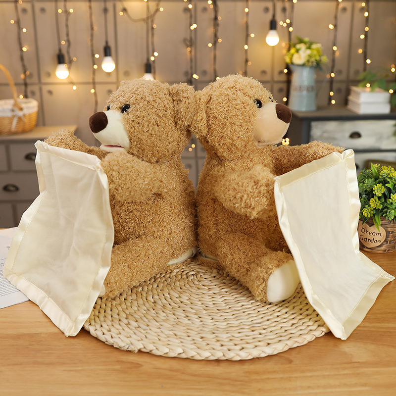 30cm Teddy Bear Play Hide Seek Lovely Stuffed Animal Baby Kids Birthday ...