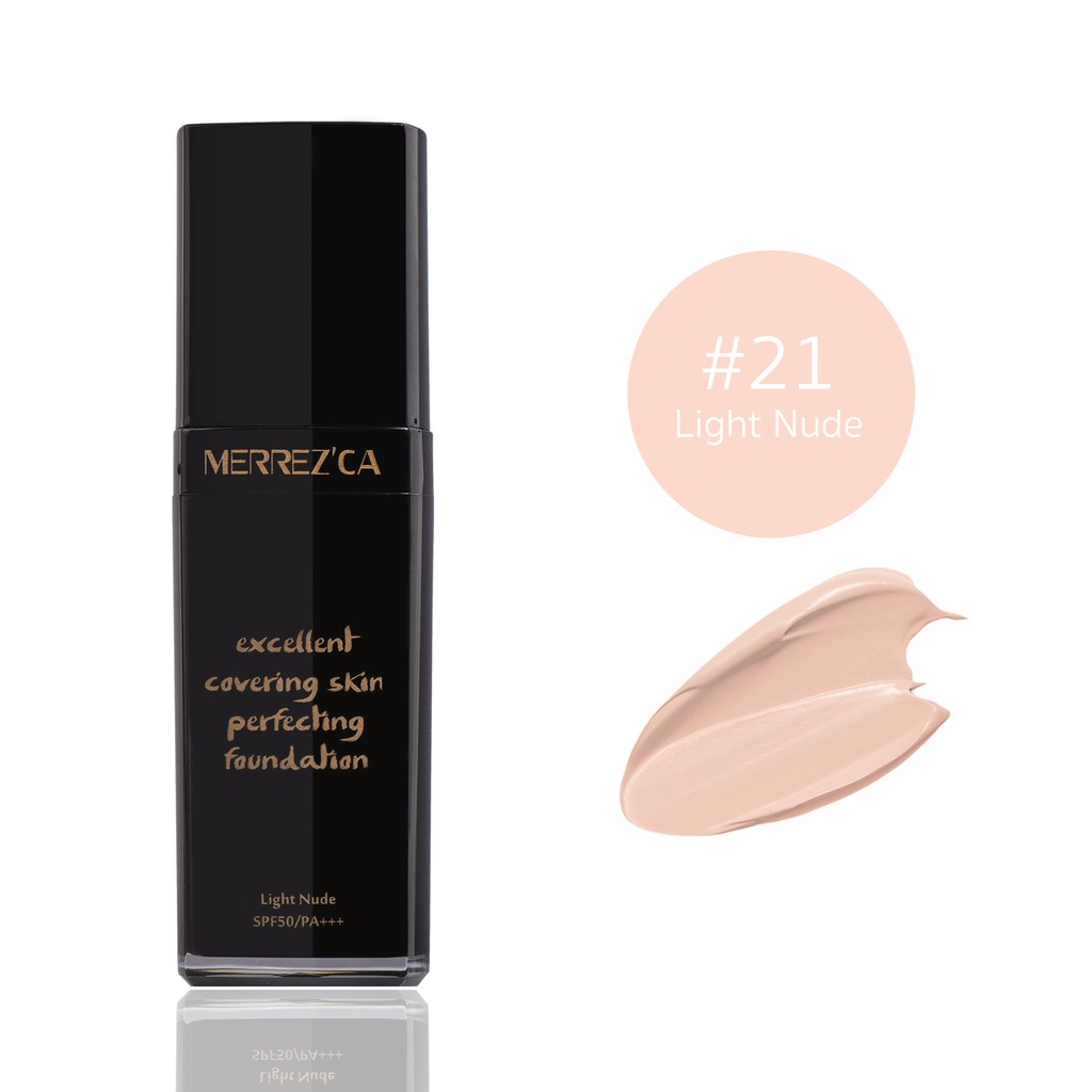 1แถม1 รองพื้น แถม แปรง Merrezca Excellent Covering Skin Perfecting ...