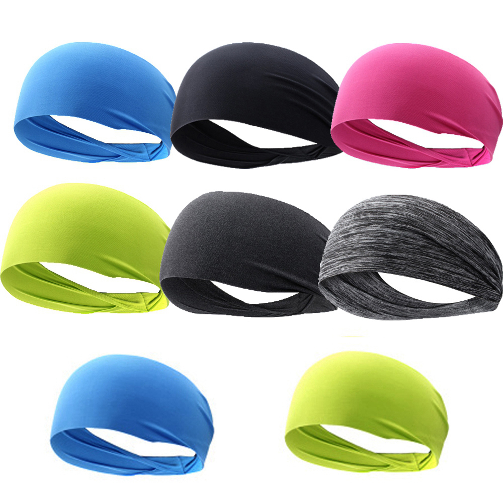 Adult Terrycloth Elastic Tennis Runner Head Band Sweatband Headband ...