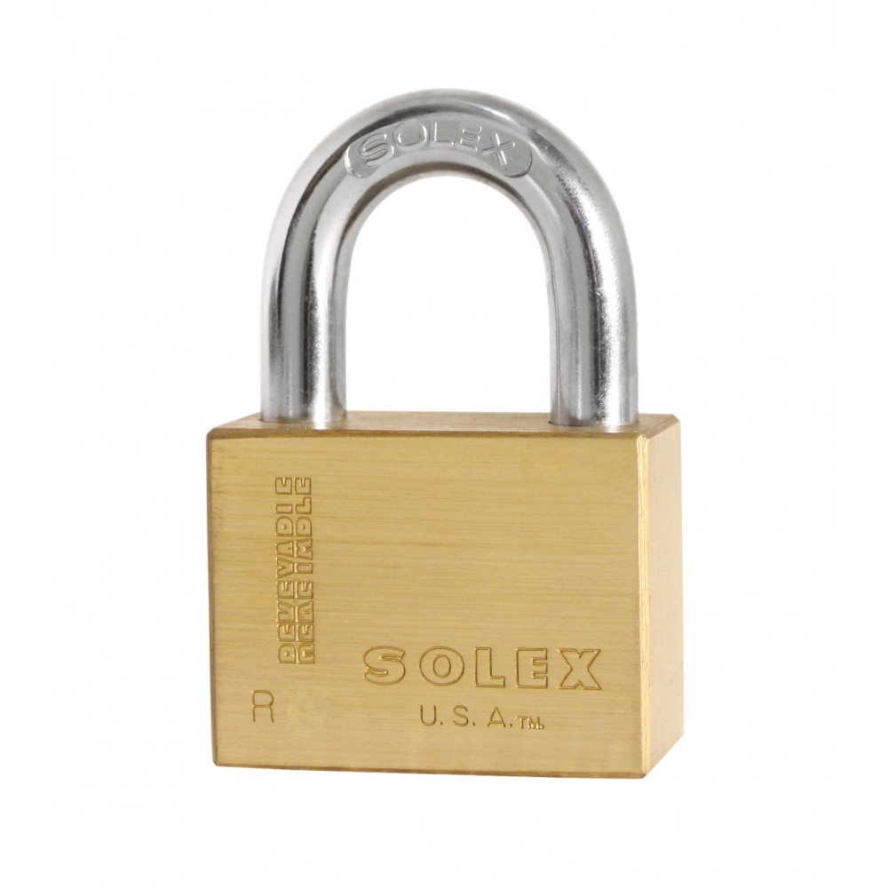 กุญแจคล้อง สั้น SOLEX R PREMIUM R45 45MM ทอง | Lazada.co.th