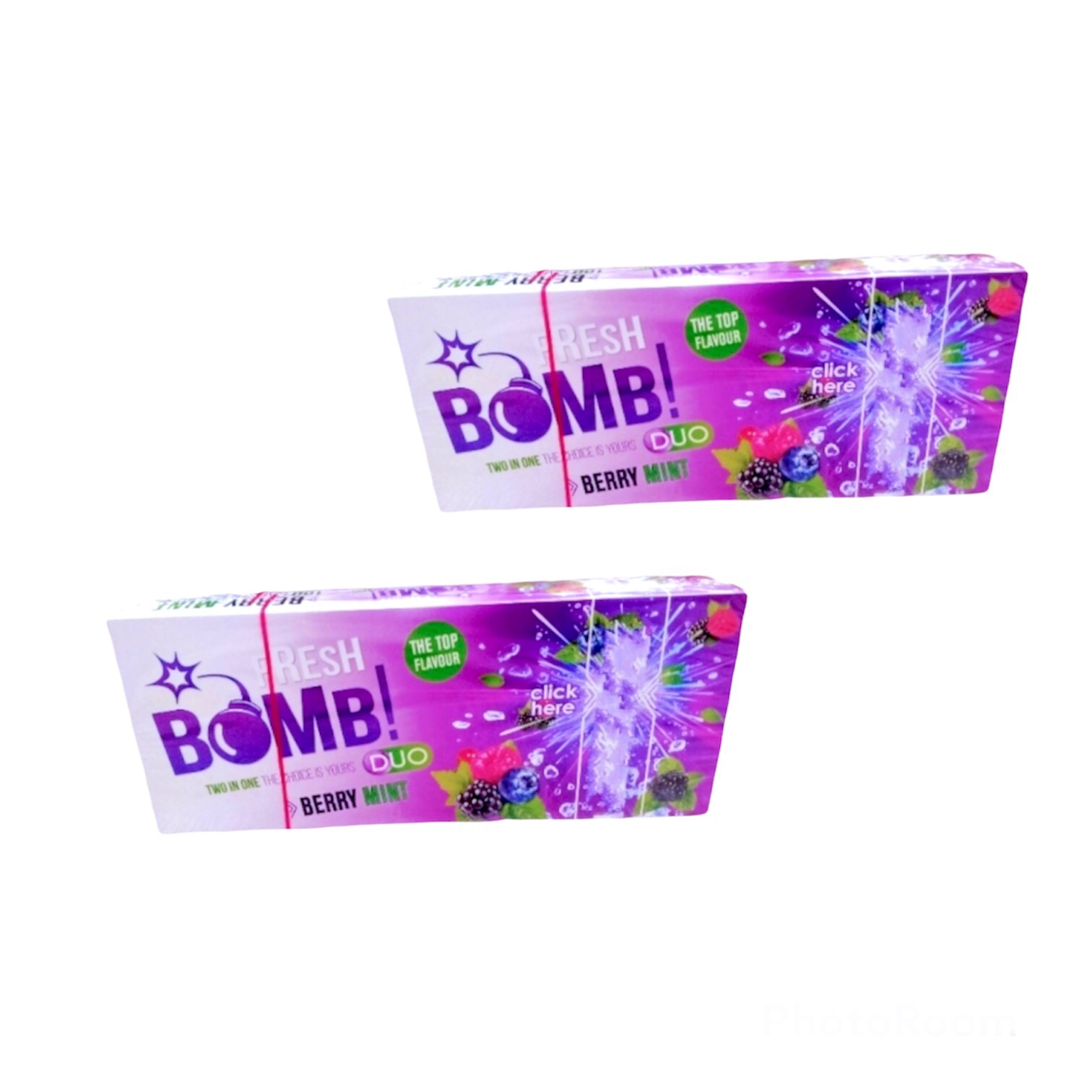 NEW!! Fresh Bomb Berry mint เม็ดบีบ เฟรชบอม เบอรี่มิ้น 100*2 /200ชิ้น ...