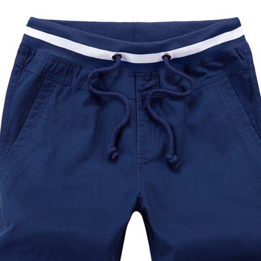 Summer Mens Shorts Casual Classic Beach Quick Dry Shorts Solid Color ...