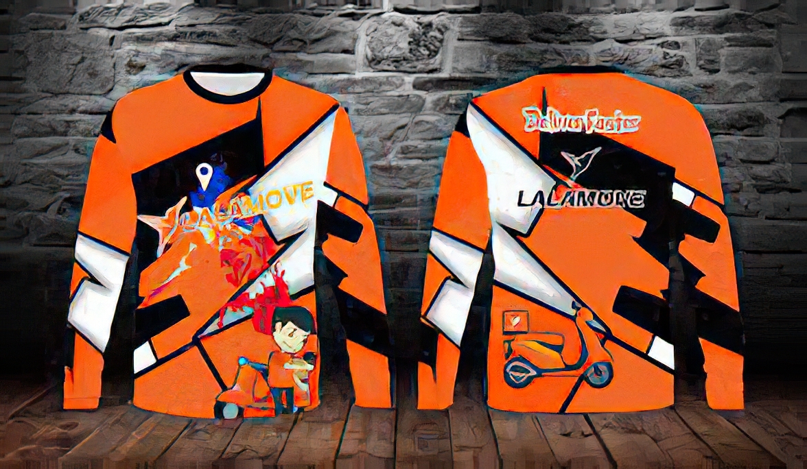 Lalamove longsleeves sublimation drifit uniform 01 | Lazada.co.th