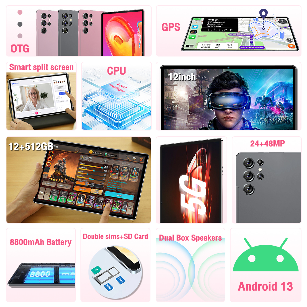 3 years warranty 2024 New Global version tablet Android 13.0 pad 6 Pro ...