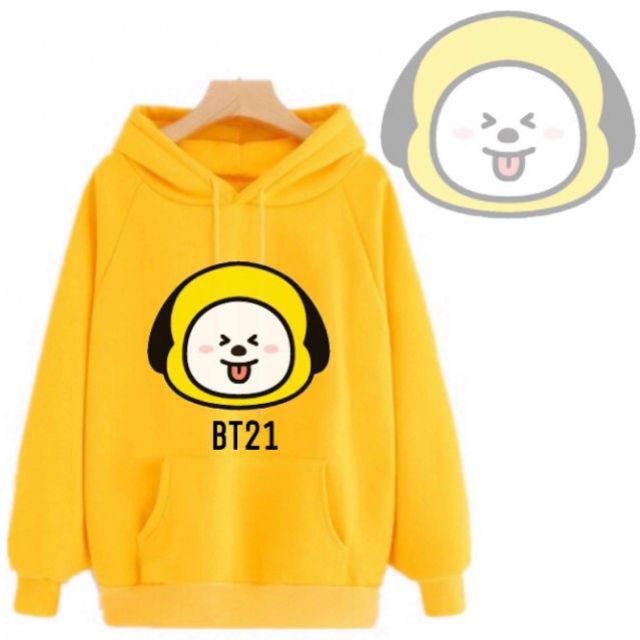 yellow bts hooded jacket UNISEX printed good quality best quality ...