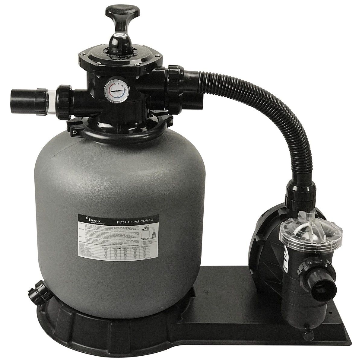 EMAUX FSP450 Sand FIlter with Pool Pump Set FSP450-6W Flow rate 8.10 ...