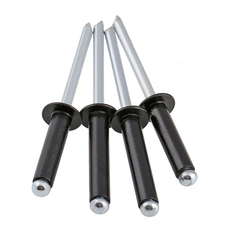 [LDMD] Black Aluminium Dome Round Head Pop Open Hollow Pull Blind ...