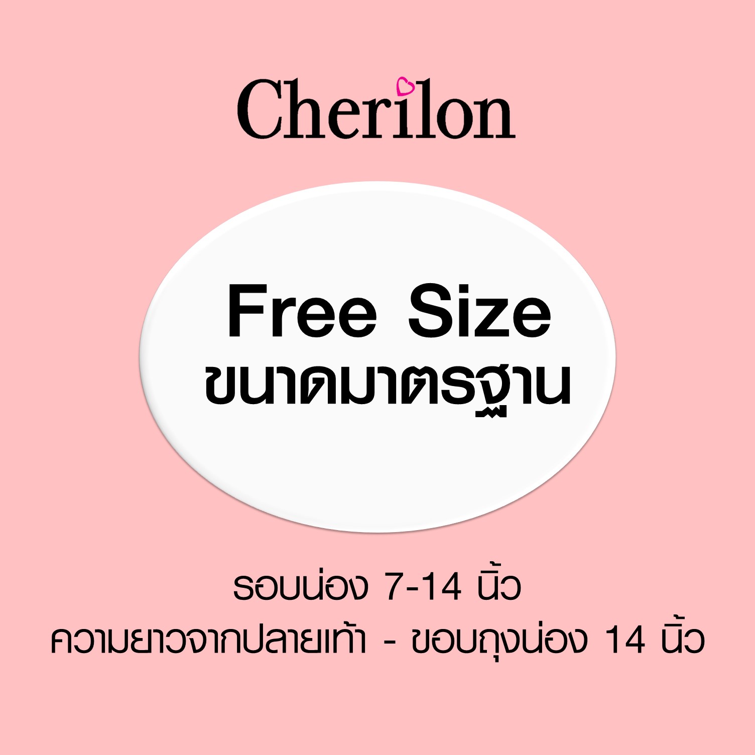 ยกโหล Cherilon เชอรีล่อน ถุงน่อง ใต้เข่า Cool Support เนื้อลินินเชียร์ บางกระชับ สวยใส สีเนื้อ ...