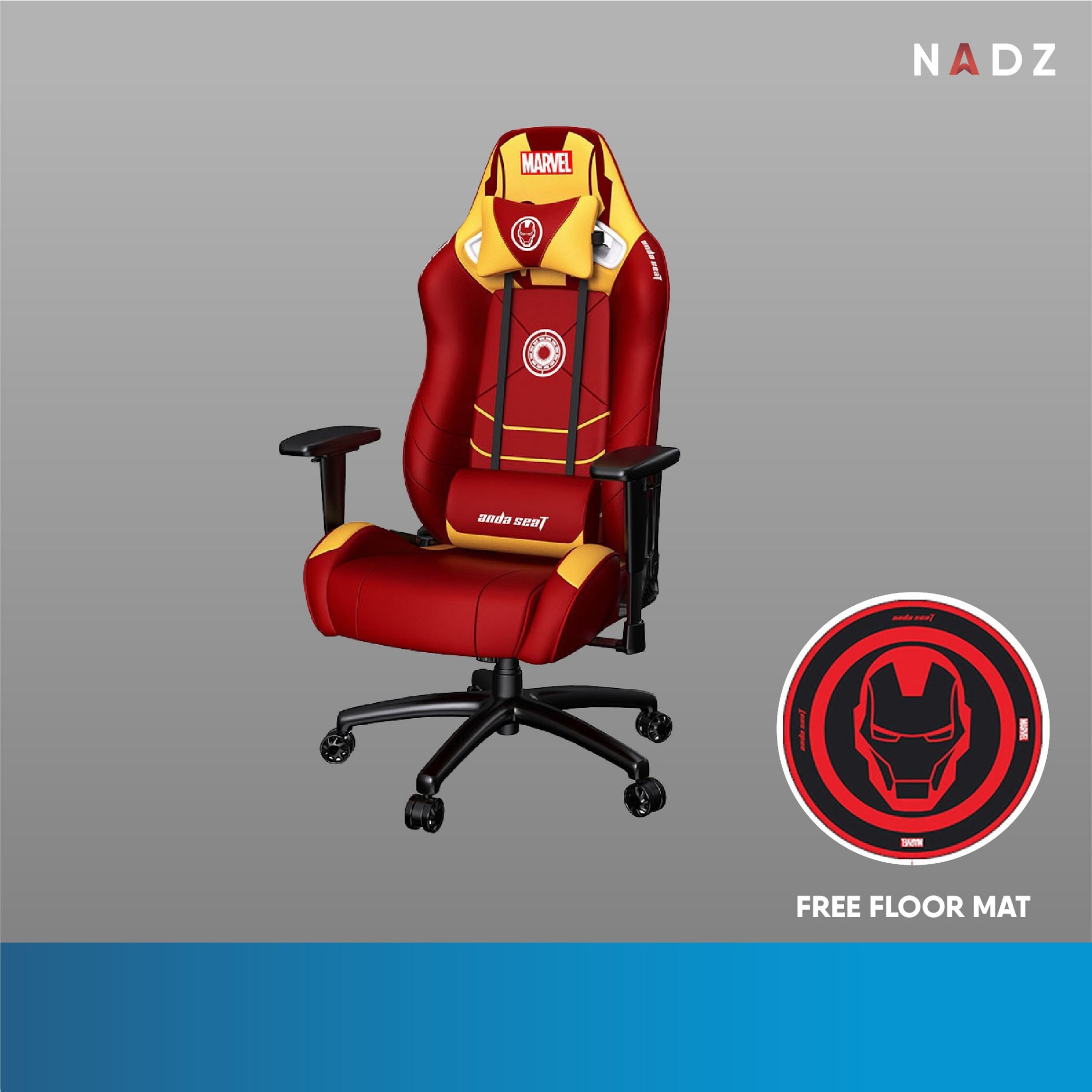 Anda Seat Iron Man Edition Marvel Collaboration Series Gaming Chair ...