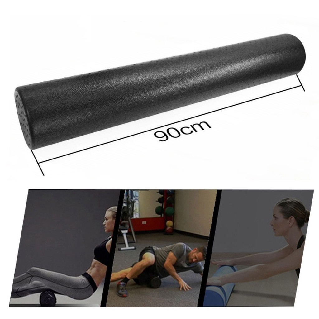 Foam Roller โฟมโรลเลอร์ โฟมนวดกล้ามเนื้อ ยาว 90 ซม. นวดเล้วฟินมาก โฟมโร ...