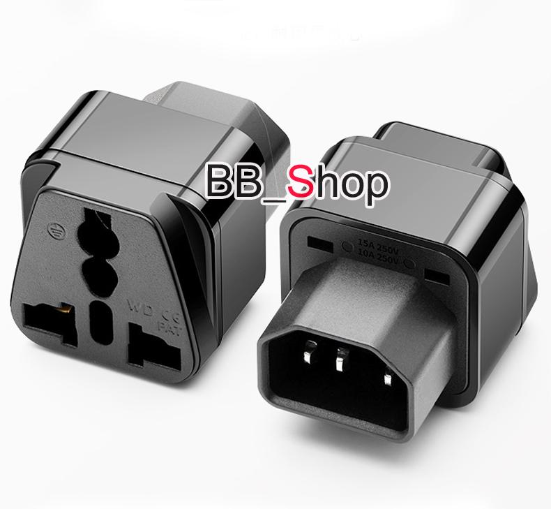 UPS ADAPTER UPS/หัวแปลง ปลั๊กups IEC to 3 PIN ปลั๊กAPC สีดำ - BBOA ...