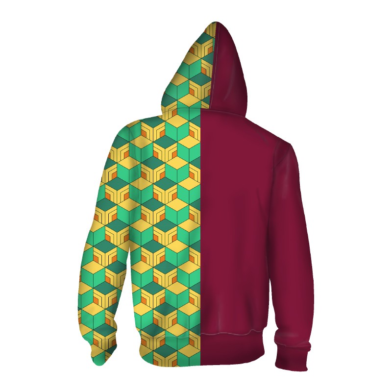 Demon Slayer Tomioka Giyuu Cosplay 3D Printed Hoodie Jacket Agatsuma ...