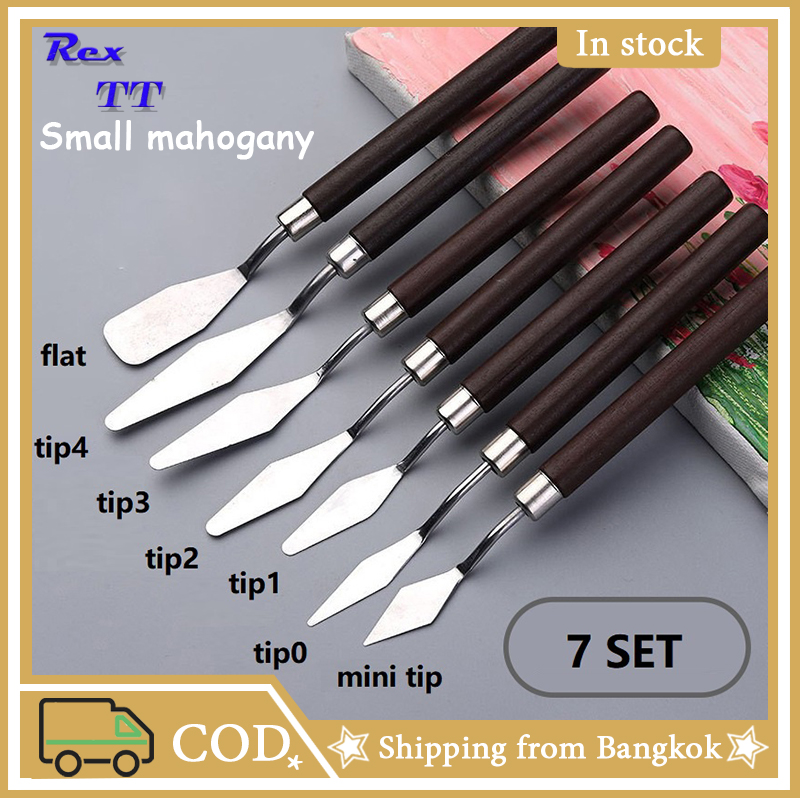 Rex TT 7Pcs Painting Scraper Paint Spatula Palette Knife Mixing ...
