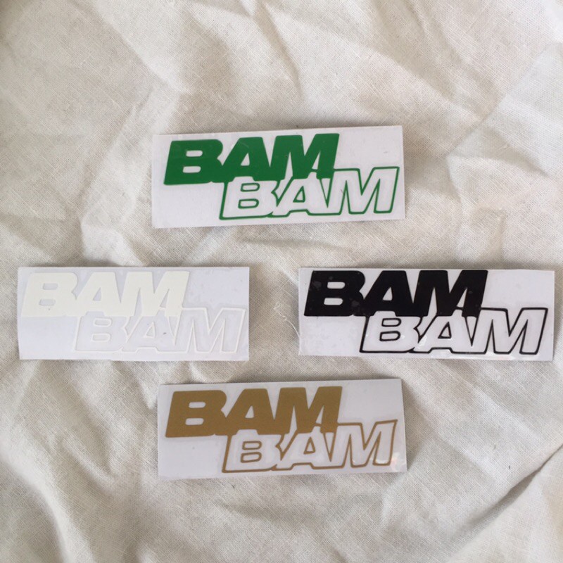 สติ๊กเกอร์ BAMBAM LOGO BAMBAM LOGO | Lazada.co.th