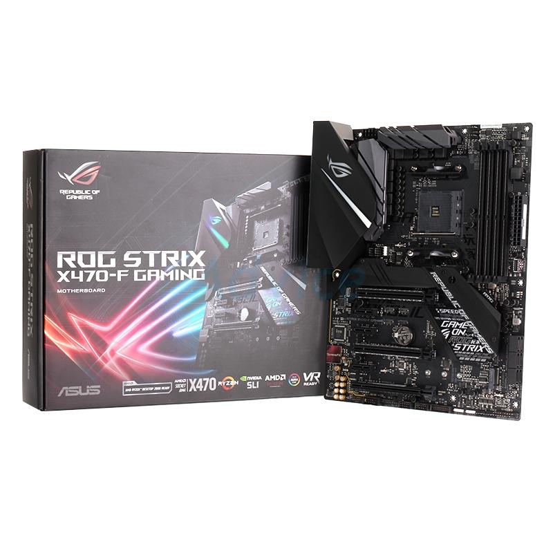 (AM4) ASUS ROG STRIX X470-F GAMINGMainboard คุณภาพดี สำหรับ เก็บความจำ ...