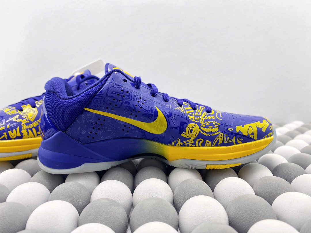 Certified products ) Nike Zoom Kobe 5 5Rings ZK5 Purple Gold Combat ...