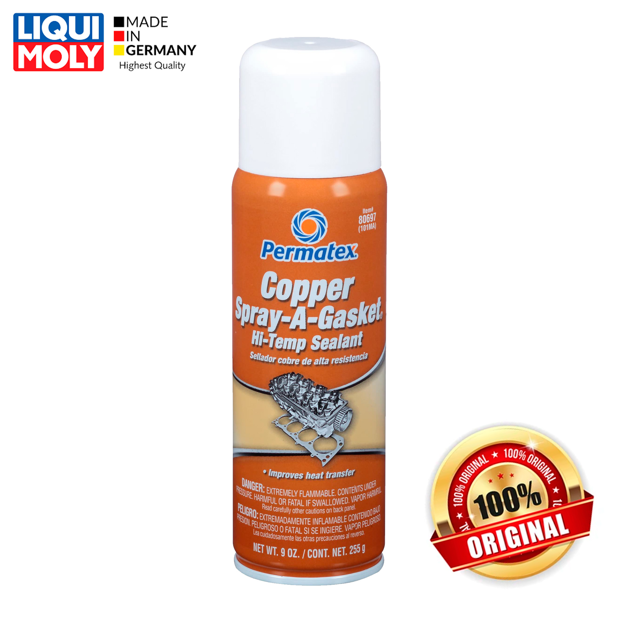 สเปรย์ทองแดง สำหรับปะเก็นฝาสูบ 460ml. copper spray ThreeBond สเปรย์ ...