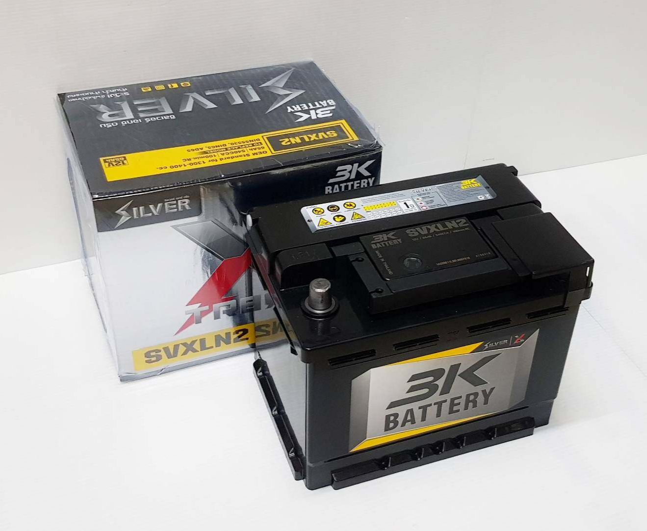 3K BATTERY SVX LN2 12V.65Ah (จัดส่งฟรีทั่วประเทศ!) แบตเตอรี่ชนิดขั้วจม HONDA CITY 1.0 Turbo ...