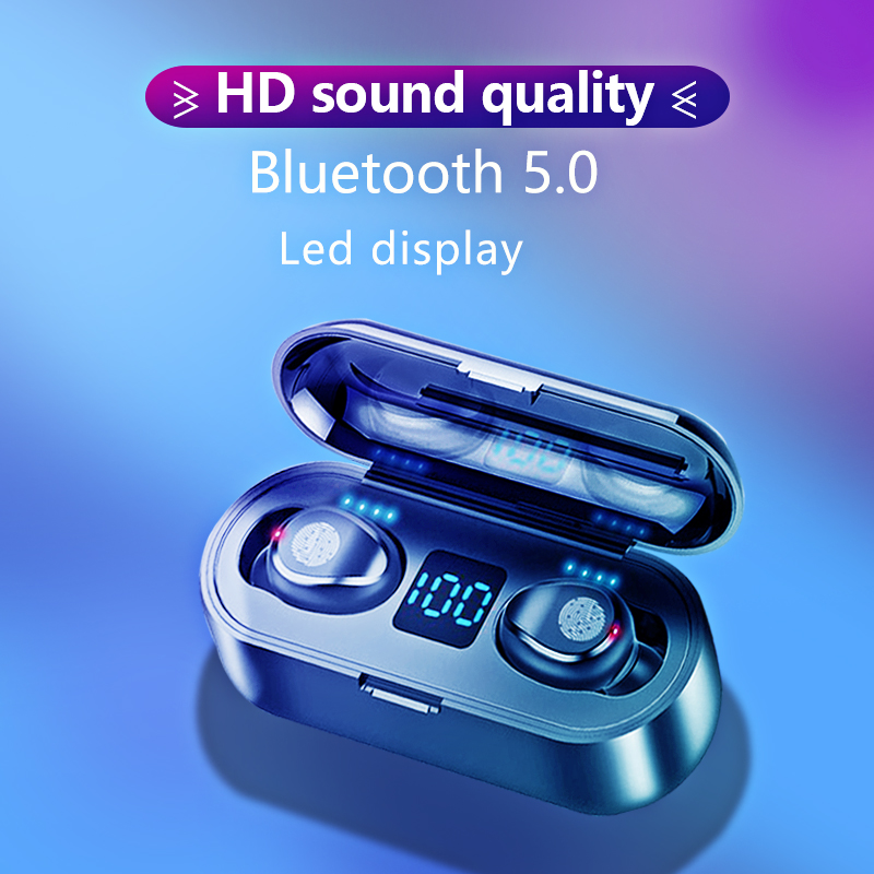 หูฟังบลูทูธ 5.0 เบสหนัก หูฟัง Bluetooth TWS5.0 หูฟัง True wireless หู ...