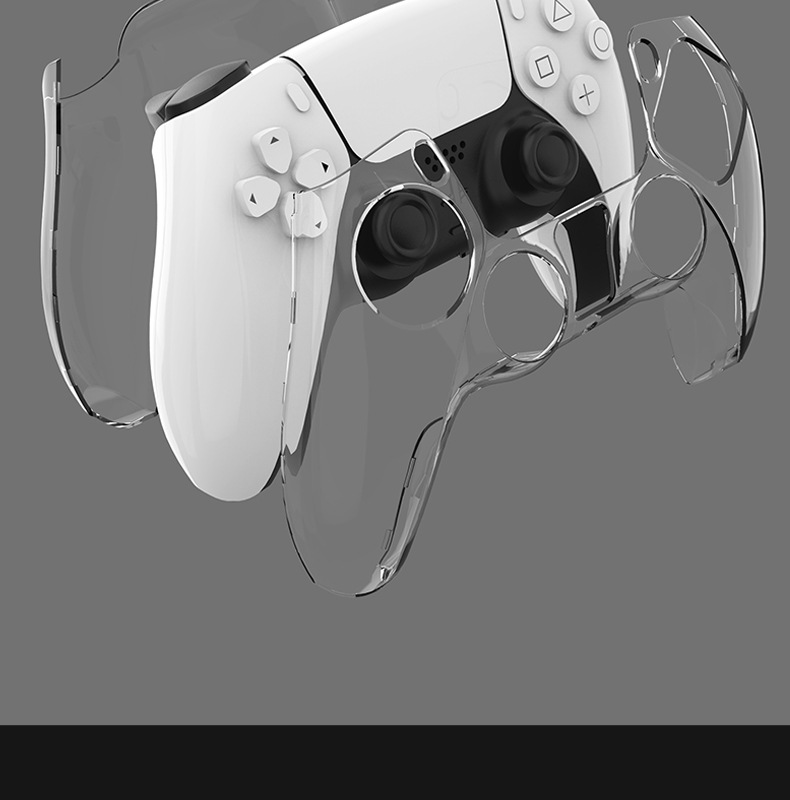 AL-P5020 Clear Hard Case Protective Cover Skin For PS5 Gamepad Anti ...