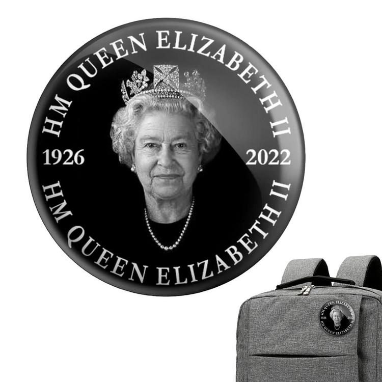 Elizabeth Queen II Memorial Badge Mourn for Queen Elizabeth 1926-2022 ...