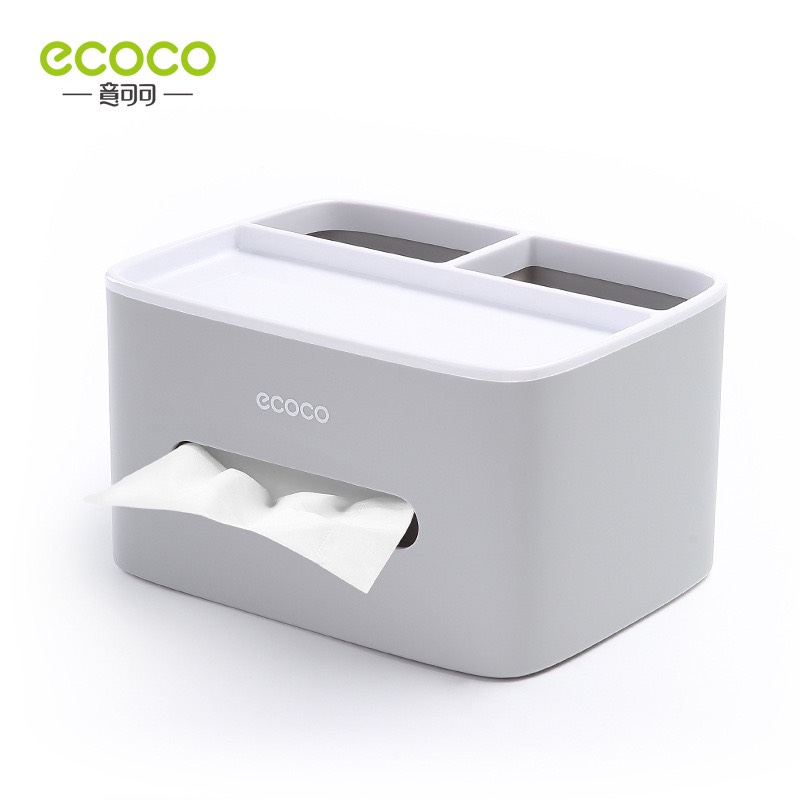 ecoco กล่องใส่ทิชชู่มัลติฟังก์ชั่น กล่องทิชชู่อเนกประสงค์ E1602 | Lazada.co.th