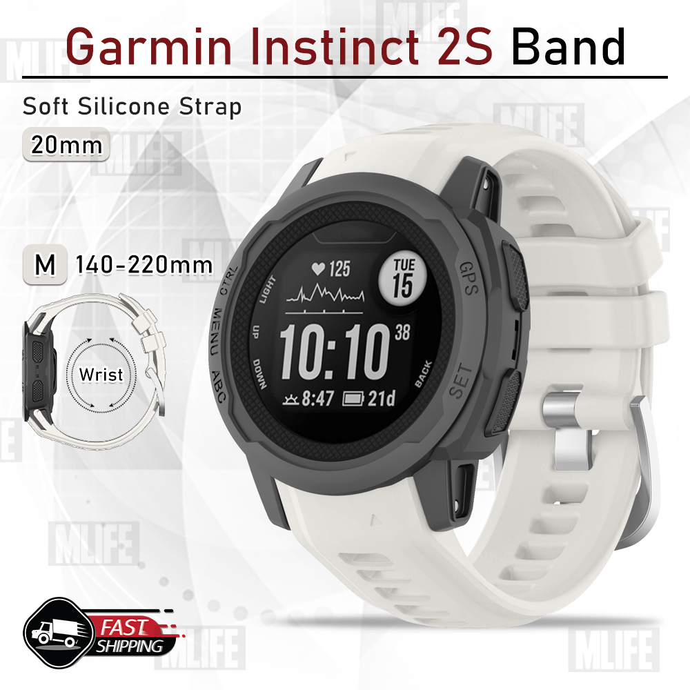 MLIFE - สายนาฬิกา Garmin Instinct 2S / 2S Solar 20 มม. สาย เคส ฟิล์ม ...