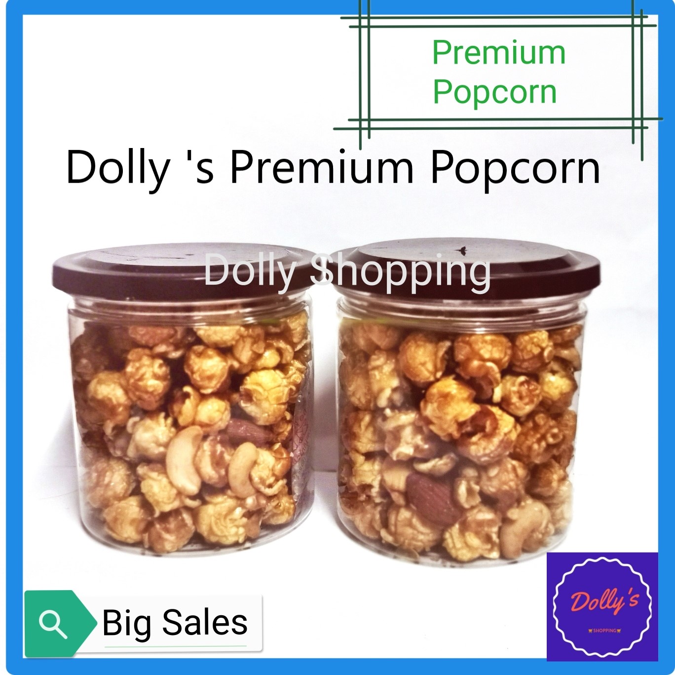 แพคคู่ 120g. x 2 Popcorn Caramel with Cashew Nut and Almond ป๊อปคอร์นคา ...