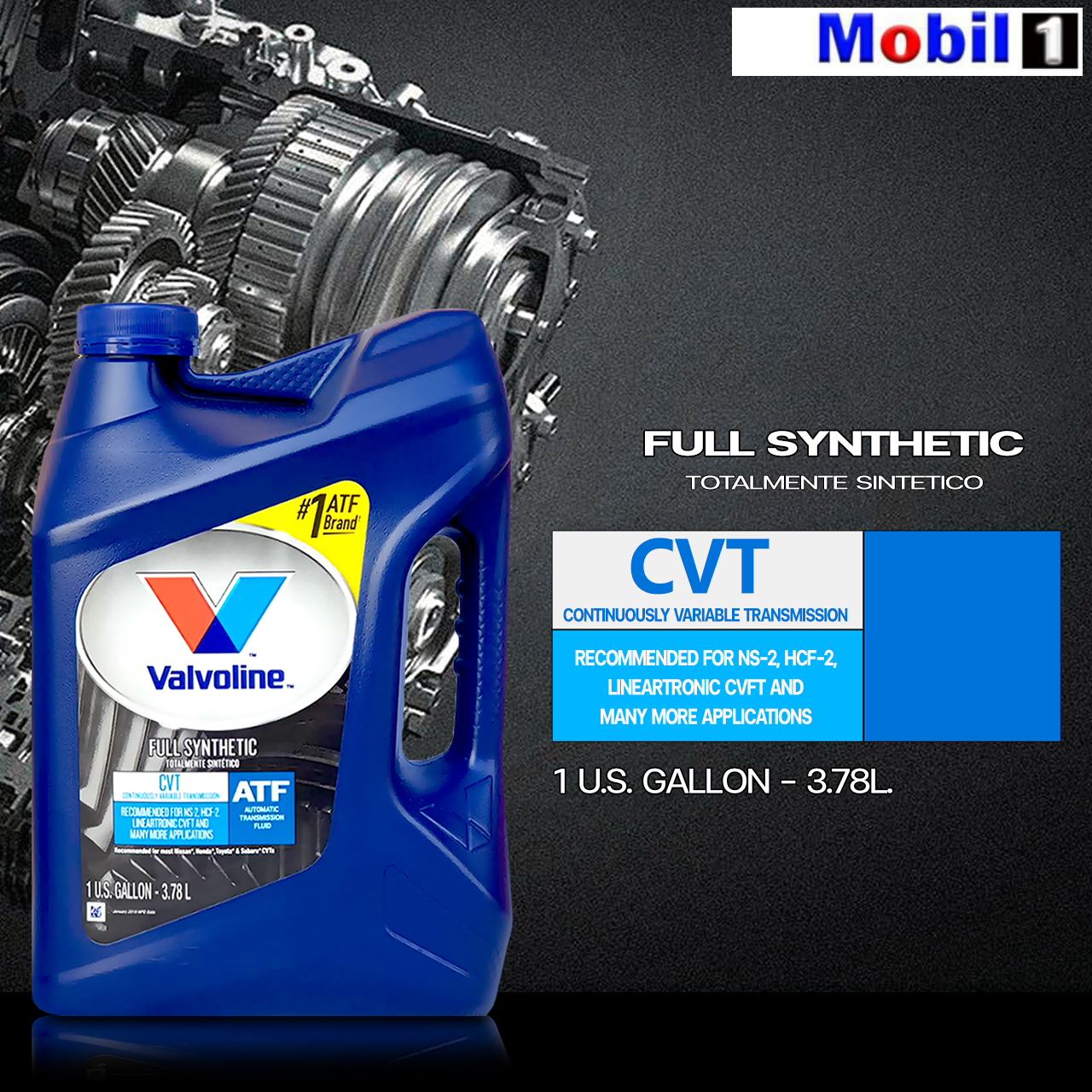 น้ำมันเกียร์ออโต้ CVT วาโวลีน ซีวีที Valvoline CVT Full Synthetic ...