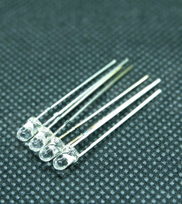 LED Ultra Bright 3mm 3v / 20ชิ้นต่อล๊อต มีหลายสีให้เลือก สีแดง,น้ำเงิน ...