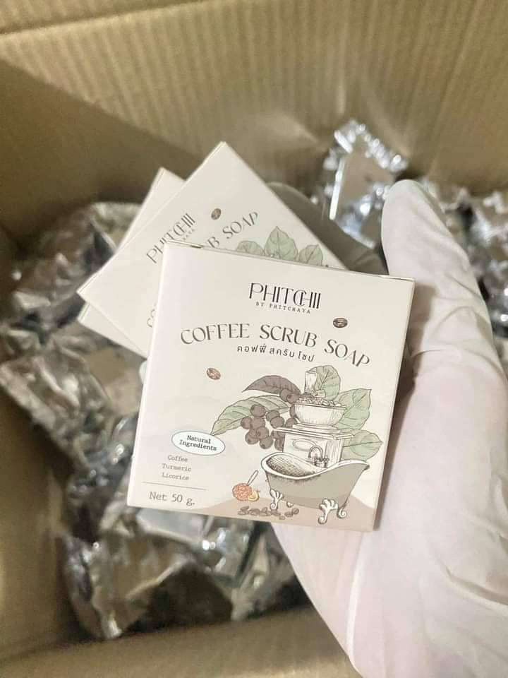 PHITCHII Coffee Scrub Soap คอฟฟี่ สครับ โซป ขนาด 50 กรัม - PatigaIce ไอซ์ ชอป - ThaiPick