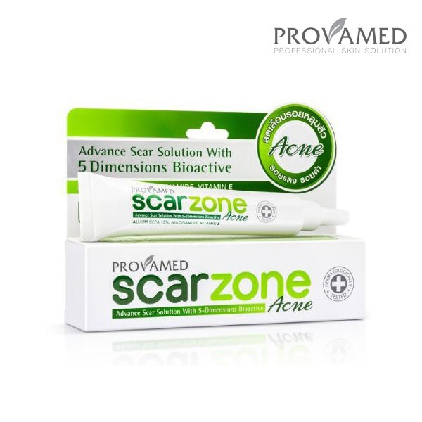 Provamed Scarzone Acne 10 G โปรวาเมด สการ์โซน แอคเน่ เลิกนอยด์เรื่องรอย ...